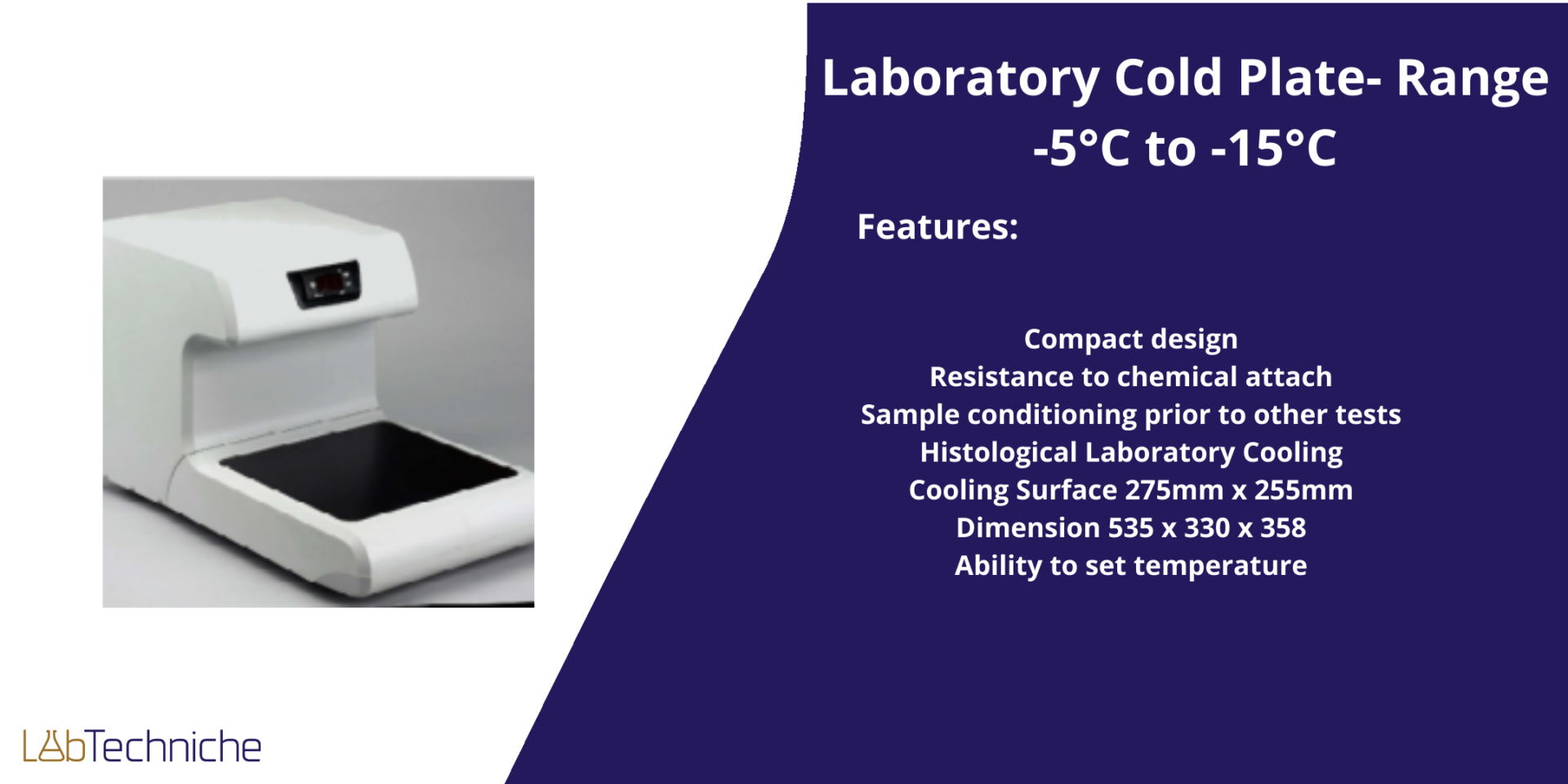 New Small Cold Plate for Histology and Laboratory general use. - SRL